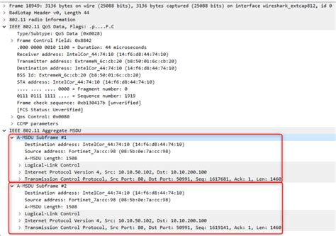 A Msdu Vs A Mpdu Real World Examples In Wireshark Dot11 Exposed