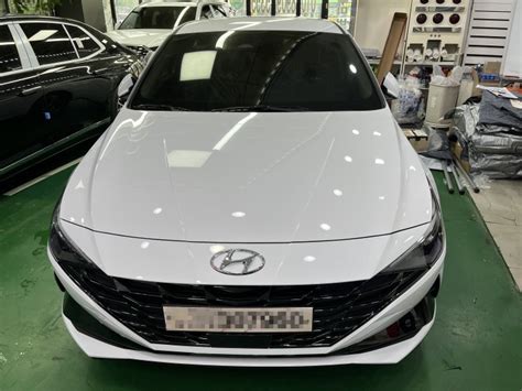 현대자동차 아반떼 루마 버텍스700 썬팅농도 35 15 작업후기 네이버 블로그