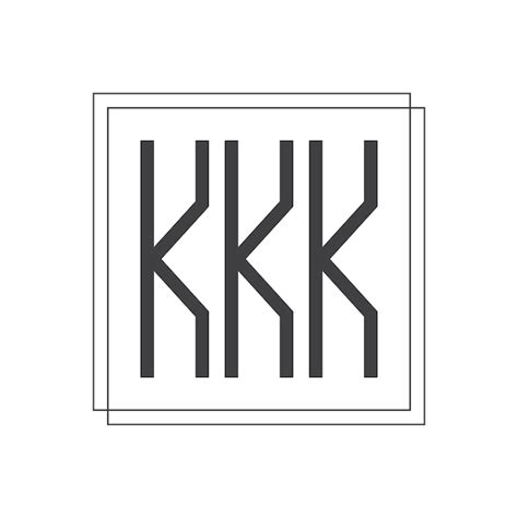 Premium Vector Kkk Initial Monogram Logo With Square Style Design