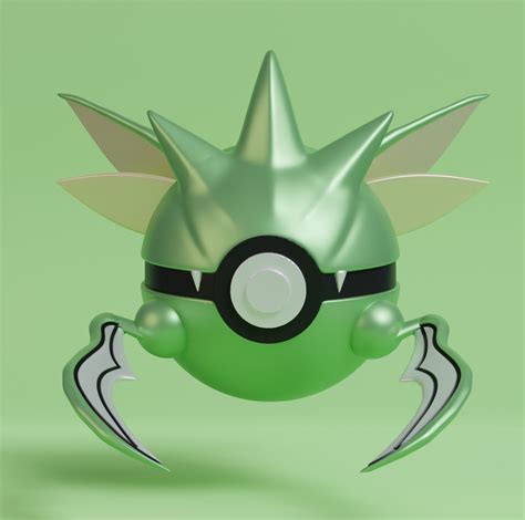 Archivo Stl Pokeball Pokemon Scyther Scizor Kleavor 🐉・plan Para