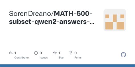 GitHub SorenDreano MATH Subset Qwen Answers Evaluated By Open PRM