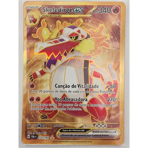Carta Pokemon Skeledirge Ex PAL Shopee Brasil