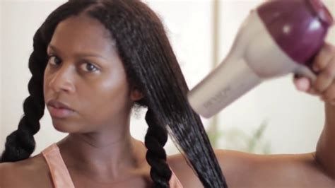 Blowout On Natural Hair Youtube