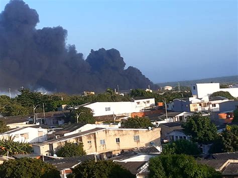 Aquí Está El Impactante Video Del Incendio En El Puerto De Barranquilla