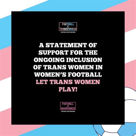 Thousands Signing Statement Of Support For Ongoing Inclusion Of Trans Women In Womens Football