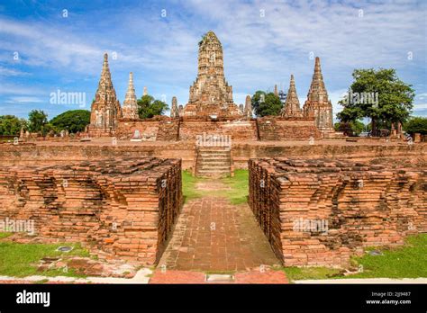 The Prang In Wat Chaiwatthanaram A Buddhist Temple In The City Of
