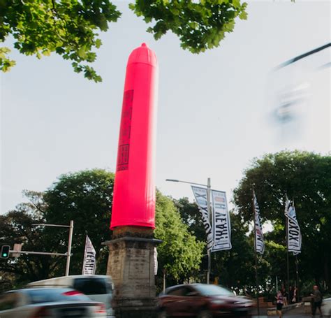 This Sydney Monument Is Wearing A Giant Pink Condom For A Week To