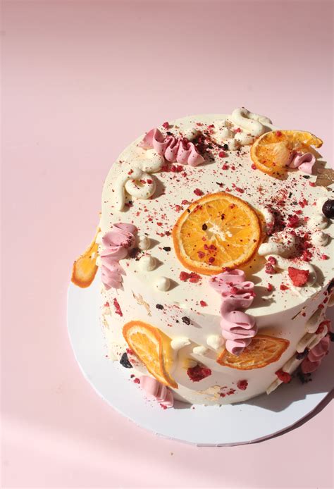 Citrus Squiggle Cake Sweet Street Cakery