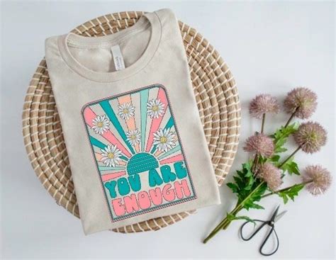 Htv Transfer Diy Transfer You Are Enough Mental Health Transfer Inspirational Transfer Etsy In