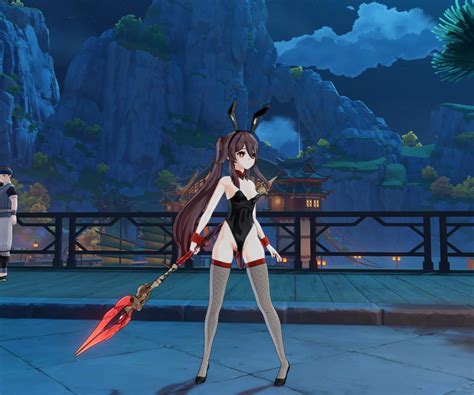 Genshin Impact Hu Tao Se Viste De Conejita Para Un Sensual Mod Animecl