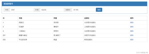 Ajax 图书管理项目【准备案例】ajax图书管接口 Csdn博客