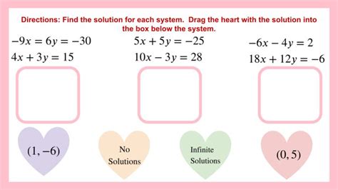 systems of equations drag and drop systems of equations equations