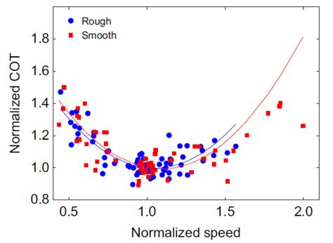 limb movement trajectories of subjects of different heights walking at