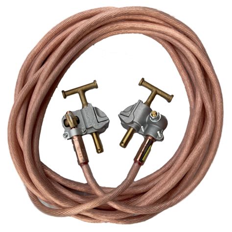 Aterramiento Cable De Cobre Con Terminales Lisos Y Prensas Tipo T Richmind