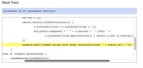 Chrome Error Uncaught Exception Issue 350 RetireJS Retire Js