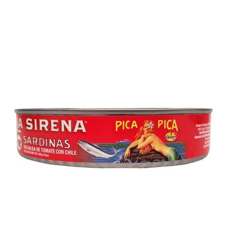 LA SIRENA SARDINE HOT TOMATE SAUCE OVAL 15 OZ SARDINA OVALADA PICANTE