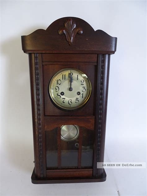Antiker Regulator Wanduhr Holzkorpus Pendeluhr