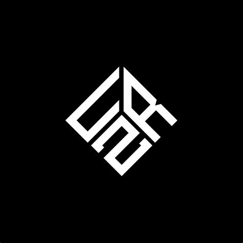 URZ Letter Logo Design On Black Background URZ Creative Initials