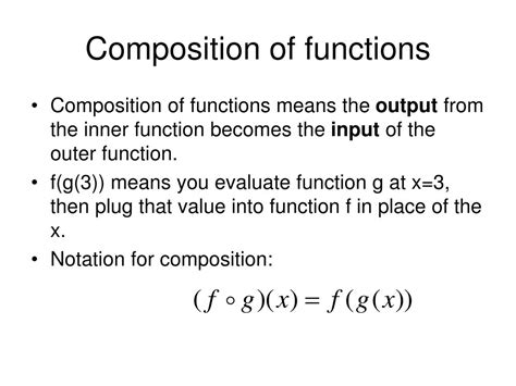 Composition Of A Function