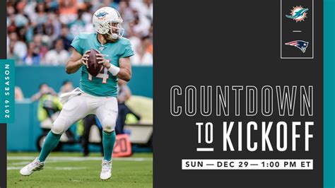 Countdown To Kickoff Dolphins Vs Patriots