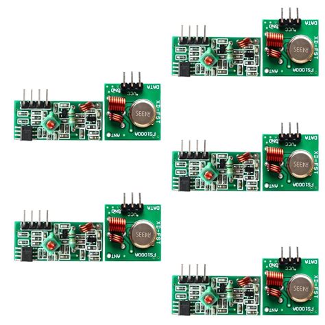 Funsto 433 Mhz Rf Transmitter And Receiver Module Link Kit For Armmcu Wl Diy 315mhz433mhz