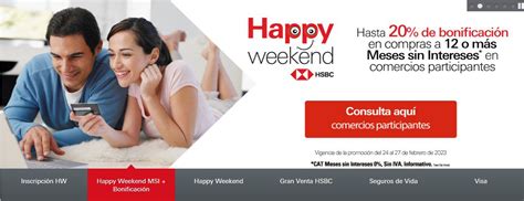 Promoción HSBC Happy Weekend Febrero hasta de bonificación en Soriana Aeroméxico