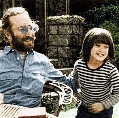 ♡♥sean Lennon Relaxing Outside Smiles With His Dad John Lennon Click