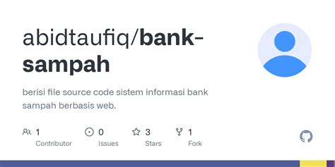 Github Abidtaufiq Bank Sampah Berisi File Source Code Sistem