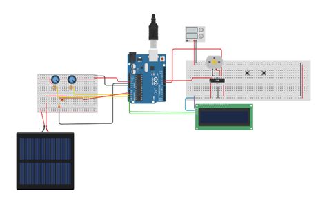 circuit design seguidor de luz tinkercad