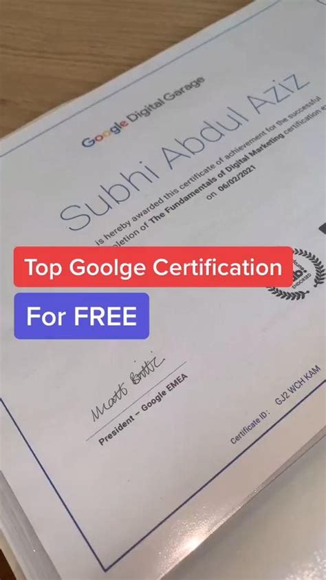 How To Get Google Certification For Free Artofit