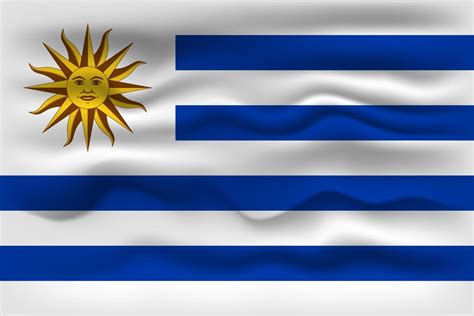 Waving Flag Of The Country Uruguay Vector Illustration 17743989