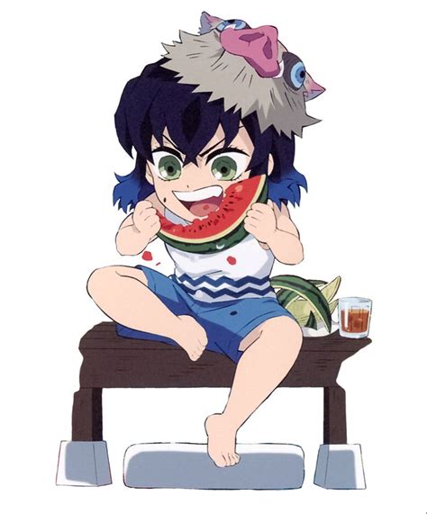 Inosuke Chibi Girly Drawings Anime