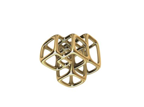 Art Deco Cuboid Pendant Stl Verified 3d Model 3d Printable Cgtrader