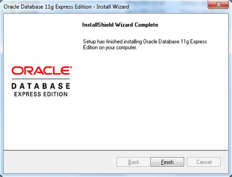 приветмирetc Установка Oracle Database Express Edition 11g Release