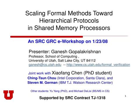 Ppt Scaling Formal Methods Toward Hierarchical Protocols In Shared