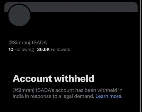 Simranjeet Singh Mann A Sitting Mp Sad A Has Had His Twitter Account Suspended The