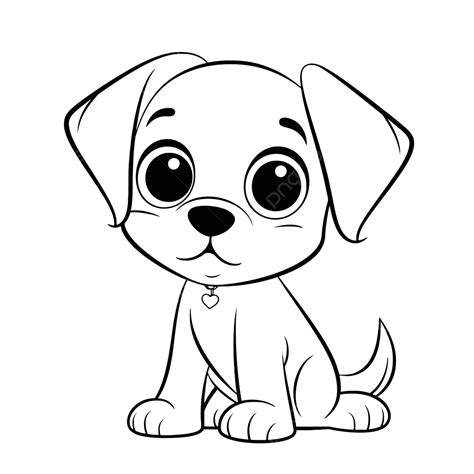 Outline Picture Of Puppy
