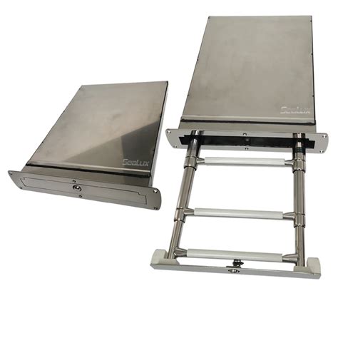 Sealux 3 단계 상자 사다리 해양 사다리 물 아래 드롭 해양 보트 요트에 대 한 스테인레스 스틸 316 마린 하드웨어 Aliexpress