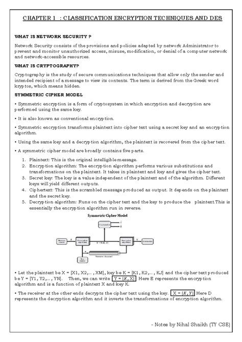 Chapter 1 1 What Is Network Security 2 Symmetric Cipher Model 3 Security Services Chapter
