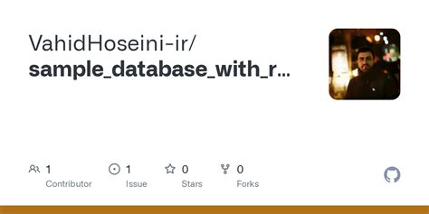 GitHub VahidHoseini Ir Sample Database With Room