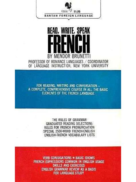 Read Write Speak French Pdf