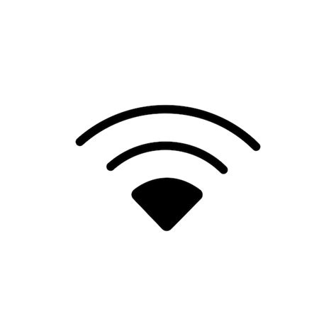 Symbole Vectoriel De Connexion Wi Fi Téléphone Portable Internet Signal