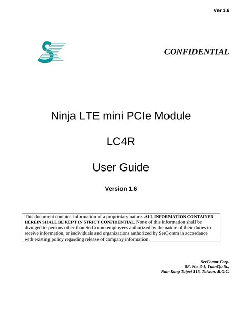 Sercomm LC R LTE Module User Manual