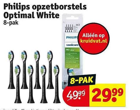 Philips Opzetborstels Optimal White Aanbieding Bij Kruidvat