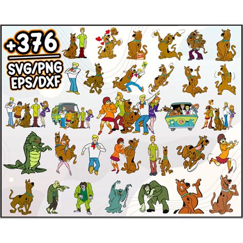 Scooby Doo Bundle Svg Scooby Doo Svg Cartoon Svg Png Dxf E Inspire