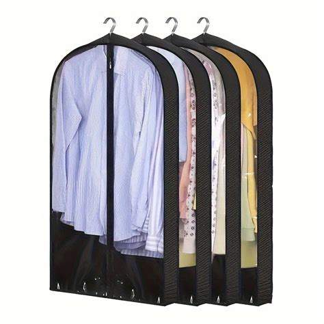 Pack Clear Garment Bags For Hanging Clothes Hanging Clothes Temu