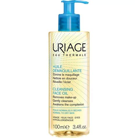Uriage Cleansing Oil 100 ml is formulated to remove make-up from normal ...