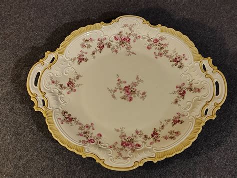 Porcelana SORAU Żary Wielka Patera wzór kwiatowy Jelenia Góra Cieplice