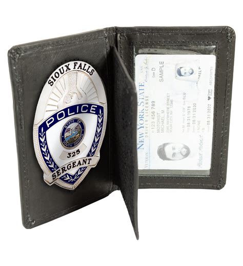 Bifold Badge Wallet Paul Walter® Leather Accessories