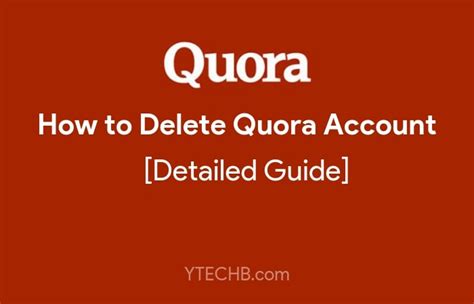How To Delete Quora Account Permanently Or Temporarily Guide